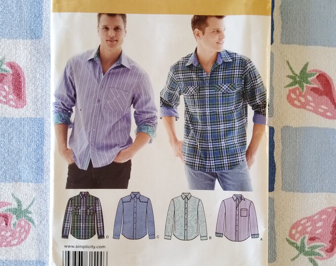 Simplicity 1544 Complete Uncut Factory Folds Sewing Pattern Men's ...