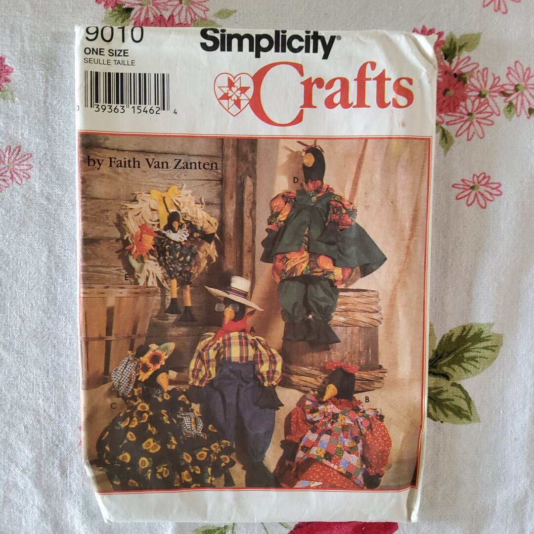 Simplicity 9010 Complete Uncut Factory Folds Vintage 90s Craft Sewing ...