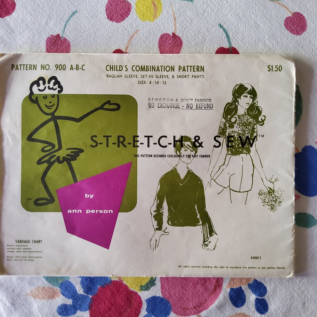 Stretch & Sew 900 Complete Uncut Factory Folds Vintage 60s Sewing ...