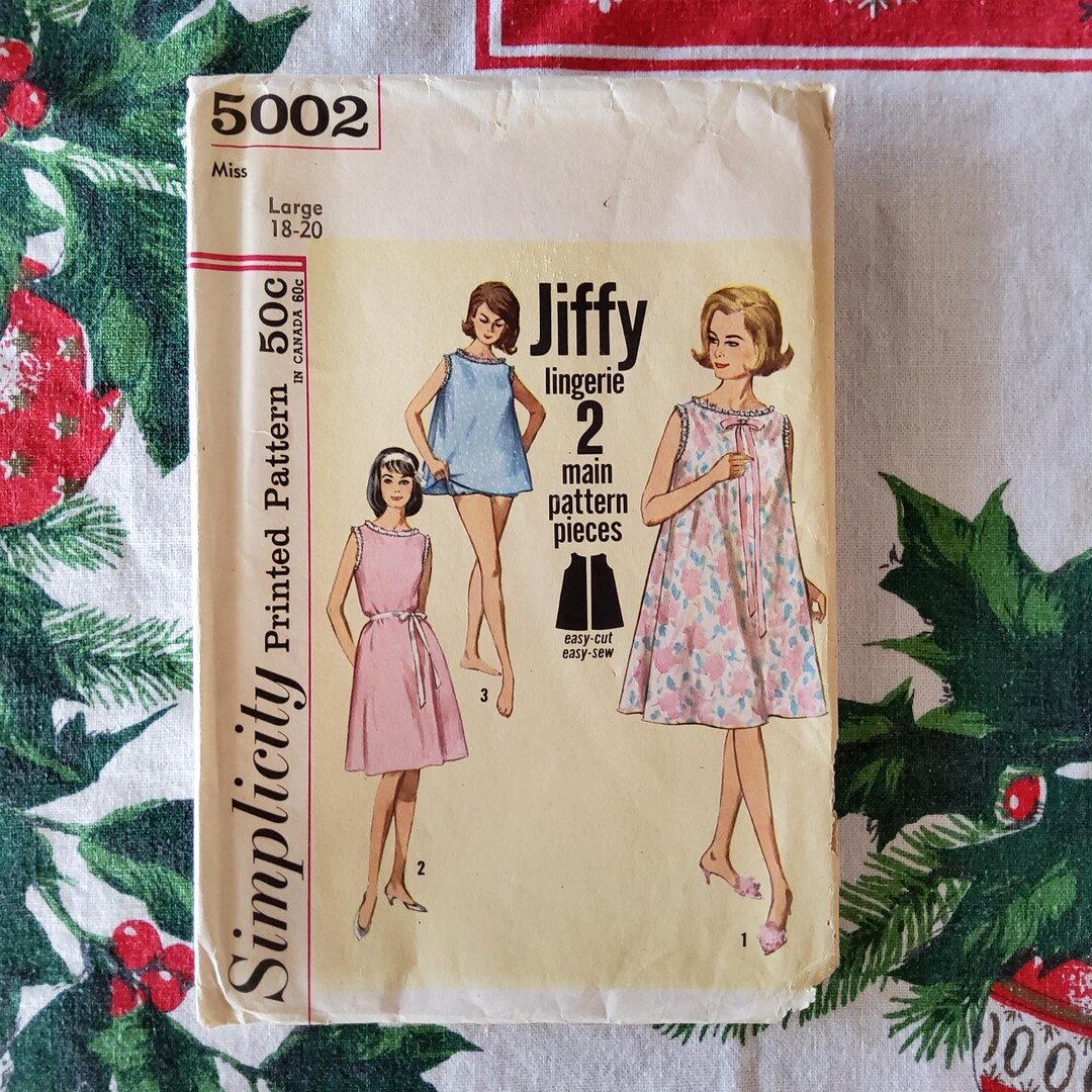 Simplicity 5002 Complete Uncut Factory Folds Vintage 60s Sewing Pattern ...
