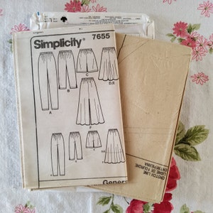 Simplicity 7655 Complete Uncut Factory Folds Vintage 90s Sewing Pattern ...