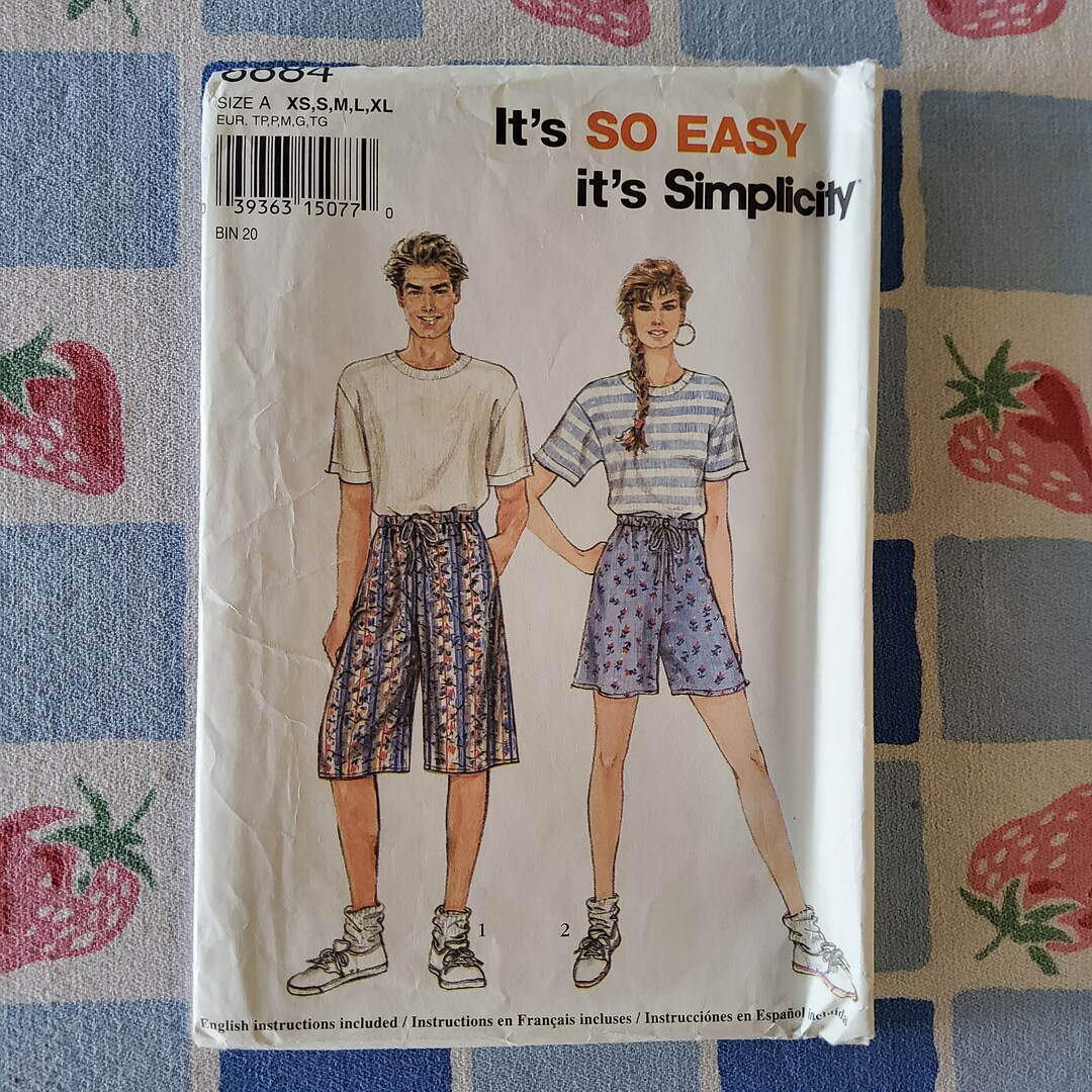 Simplicity 8884 Complete Uncut Factory Folds Vintage 90s Sewing Pattern ...