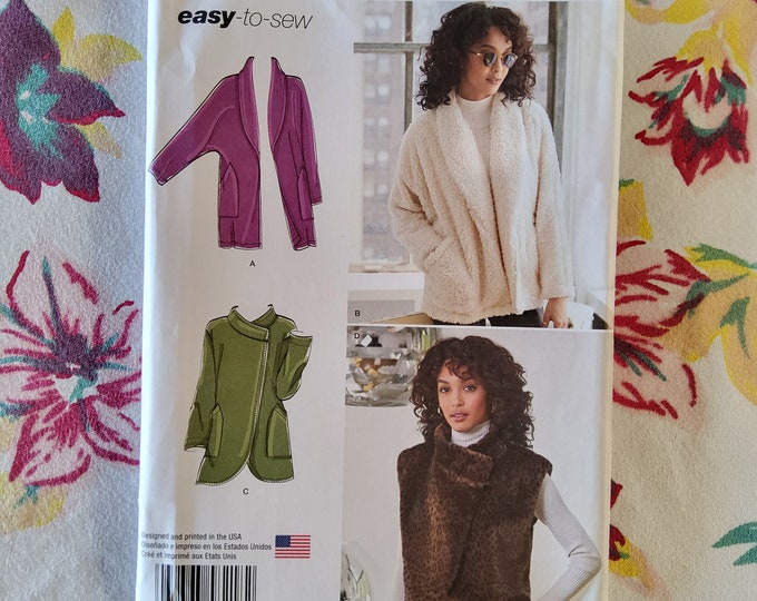 Simplicity 8218 Complete Uncut Factory Folds Sewing Pattern Shawl or ...