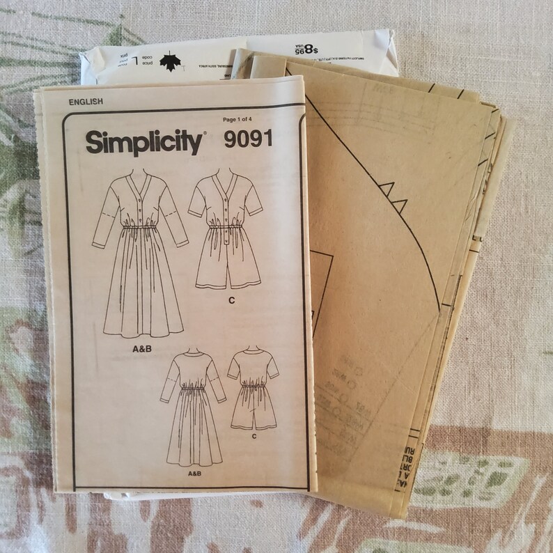 Simplicity 9091 Complete Uncut Factory Folds Vintage 90s - Etsy