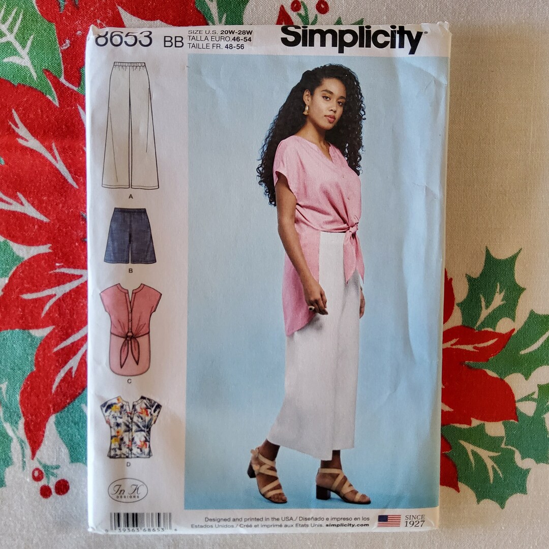Simplicity 8653 Complete Uncut Factory Folds Sewing Pattern Easy Breezy ...