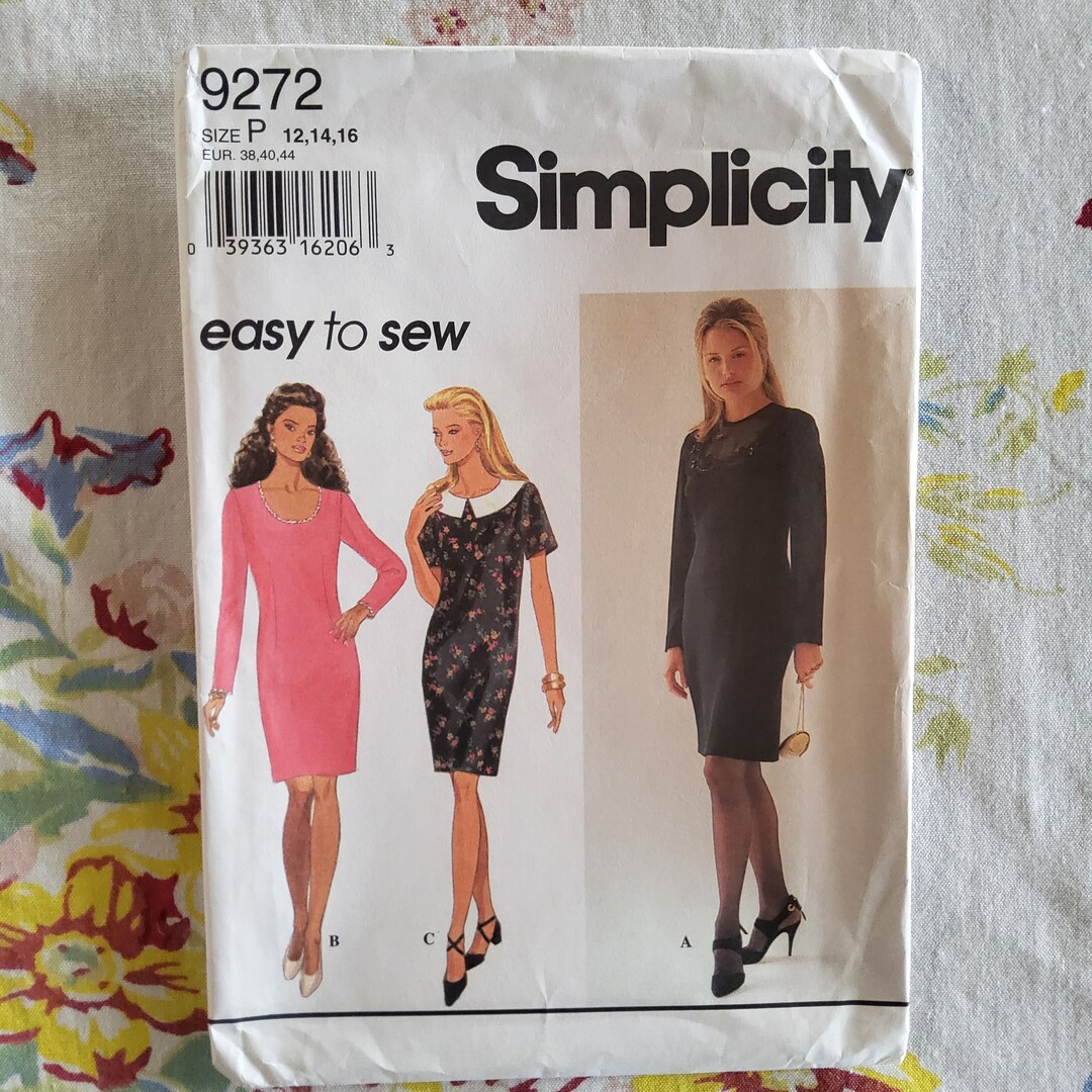Simplicity 9272 Complete Uncut Factory Folds Vintage 90s Sewing Pattern ...