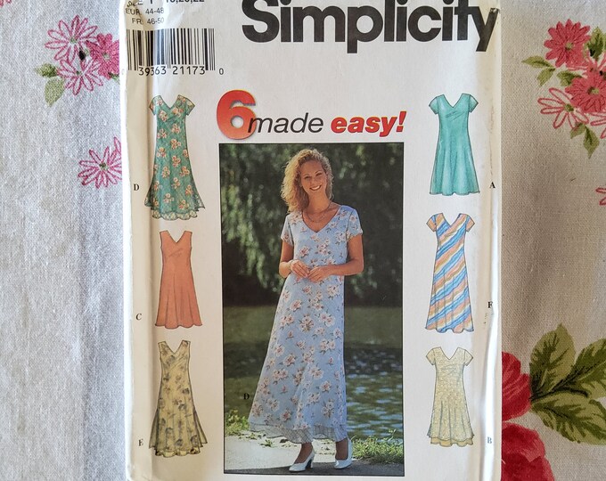 Simplicity 7964 Complete Uncut Factory Folds Vintage 90s Sewing Pattern ...
