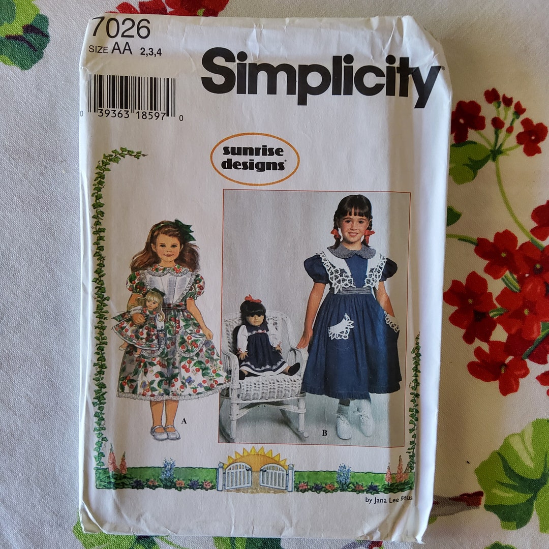Simplicity 7026 Complete Uncut Factory Folds Vintage 90s Sewing Pattern ...