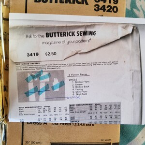 Butterick 3419 Cut Complete Vintage 70s Sewing Pattern Midi or Maxi ...