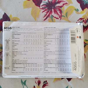 Simplicity 4055 Complete Uncut Factory Folds Sewing Pattern Empire ...