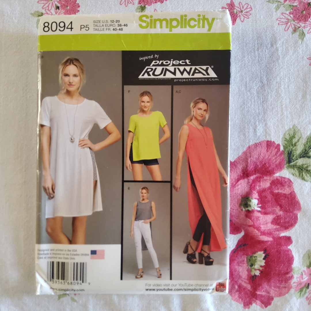 Simplicity 8094 Complete Uncut Factory Folds Sewing Pattern Project ...