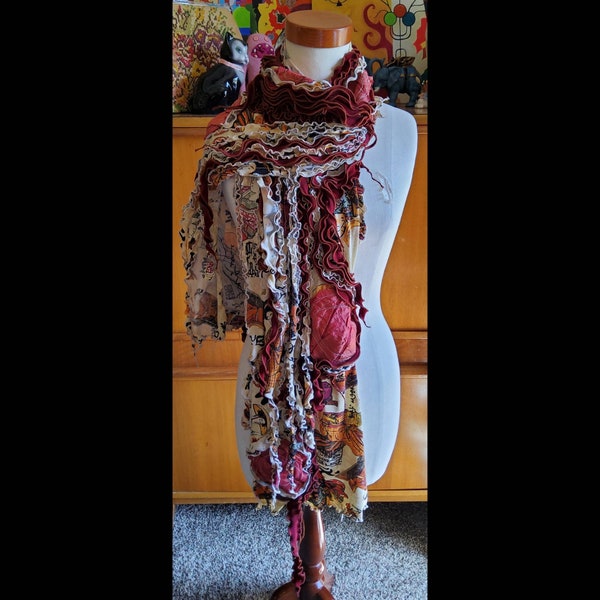 Upcycled Scarf - Etsy