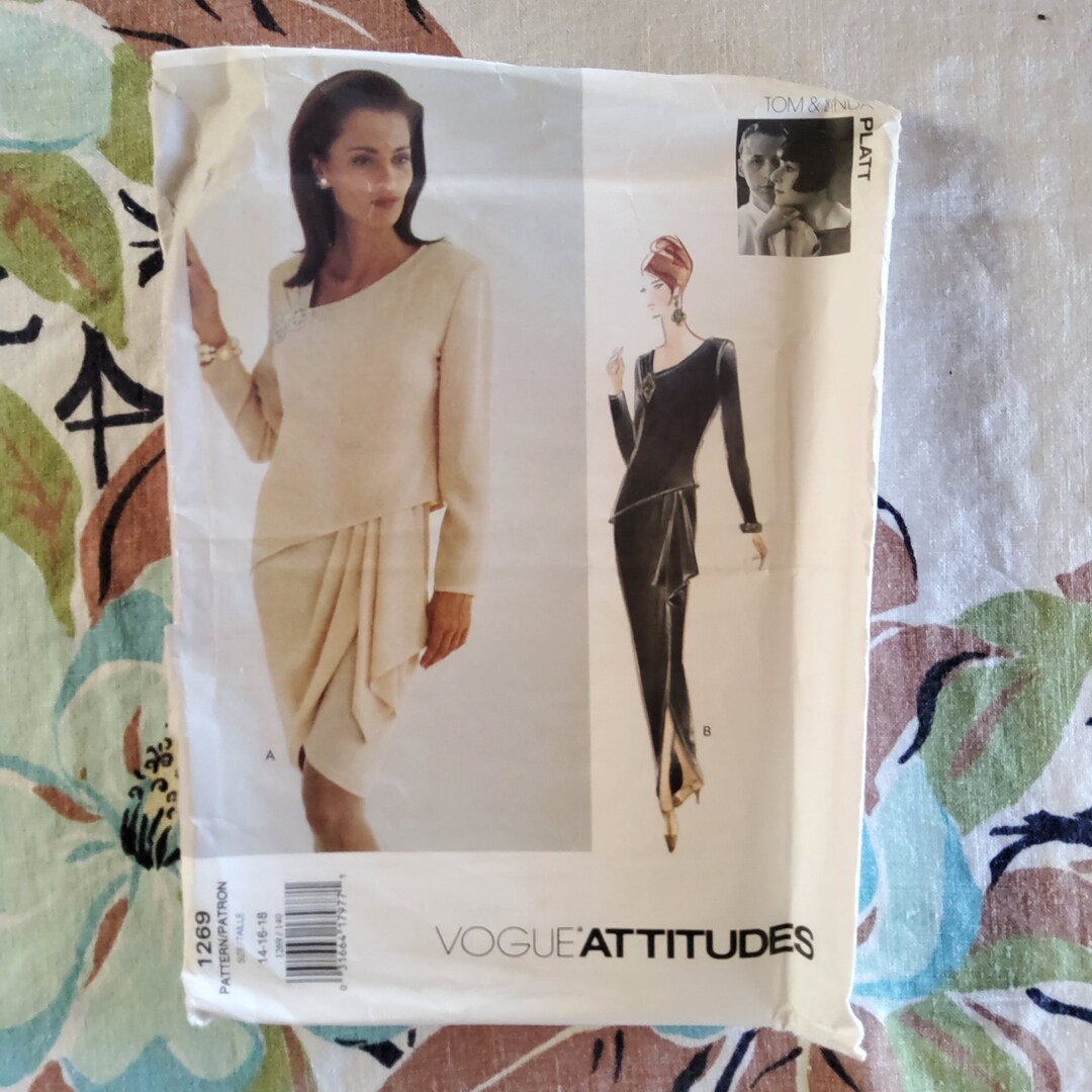 Vogue 1269 Complete Uncut Factory Folds Vintage 90s Sewing Pattern ...