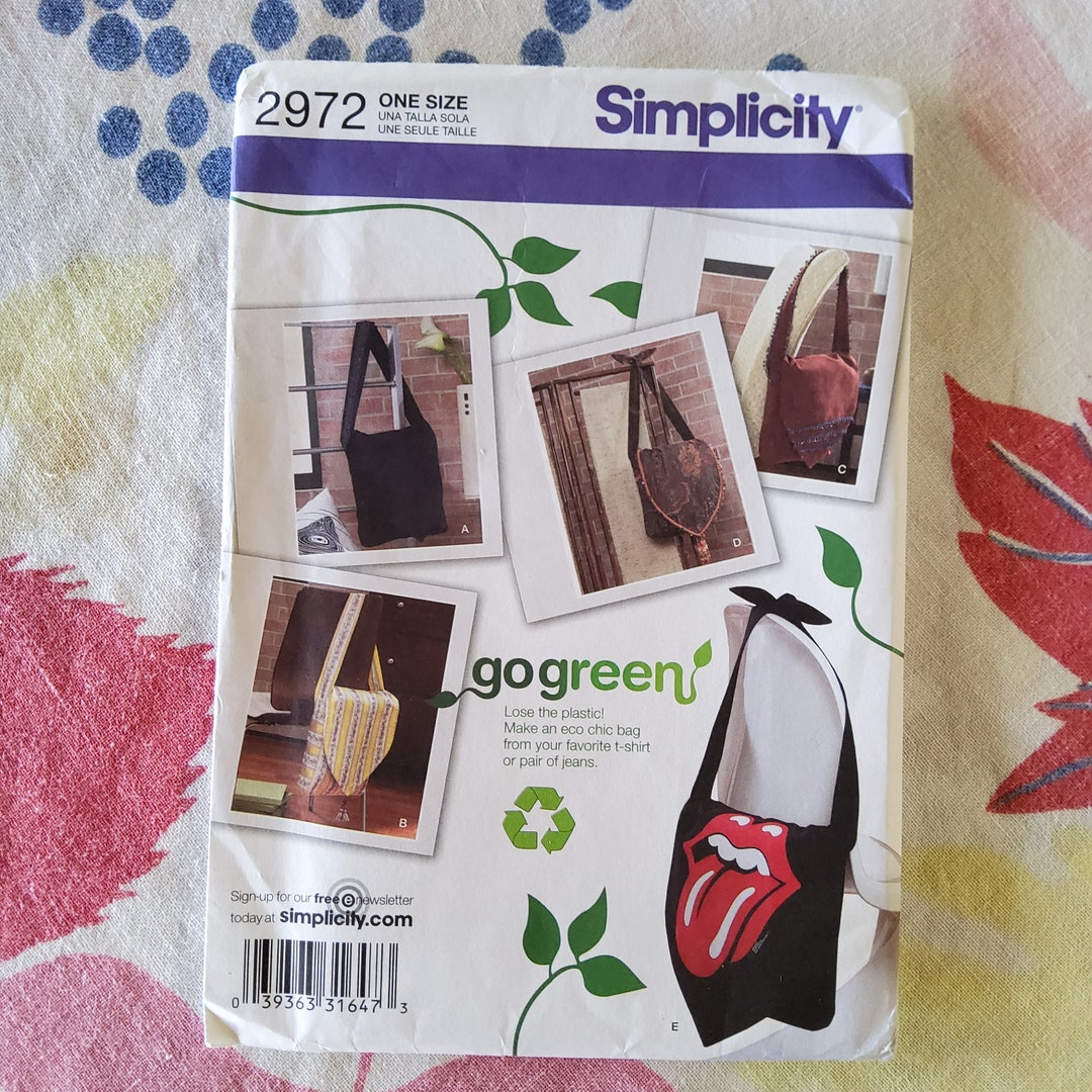 Simplicity 2972 Complete Uncut Factory Folds Sewing Pattern Go Green ...