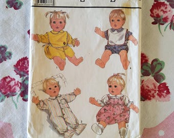 Simplicity 0173 / 8041 Complete Uncut Factory Folds Sewing Pattern Doll ...