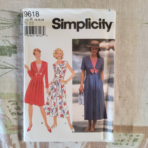 Simplicity 9618 Complete Uncut Factory Folds Vintage 80s | Etsy