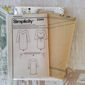 Simplicity 2060 Complete Uncut Factory Folds Lisette Sewing Pattern Modern Design Board Liesl ...