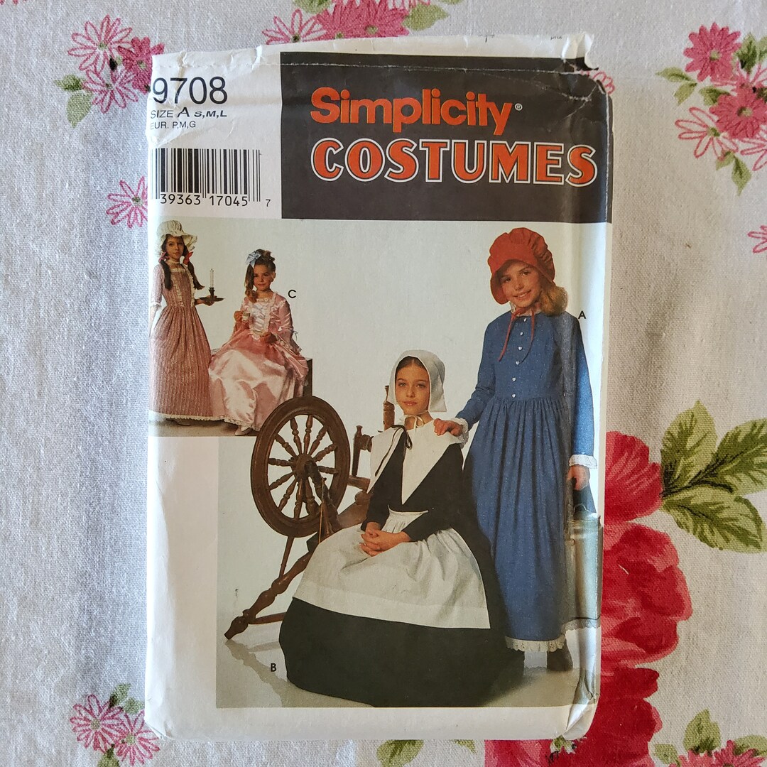 Simplicity 9708 Complete Uncut Factory Folds Vintage 90s Sewing Costume ...