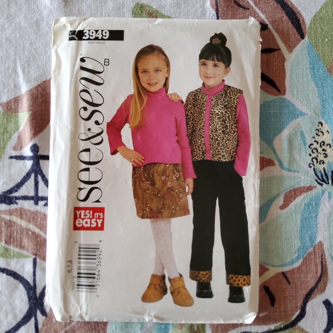 Butterick See 'n Sew 3949 Complete Uncut Factory Folds Sewing Pattern ...