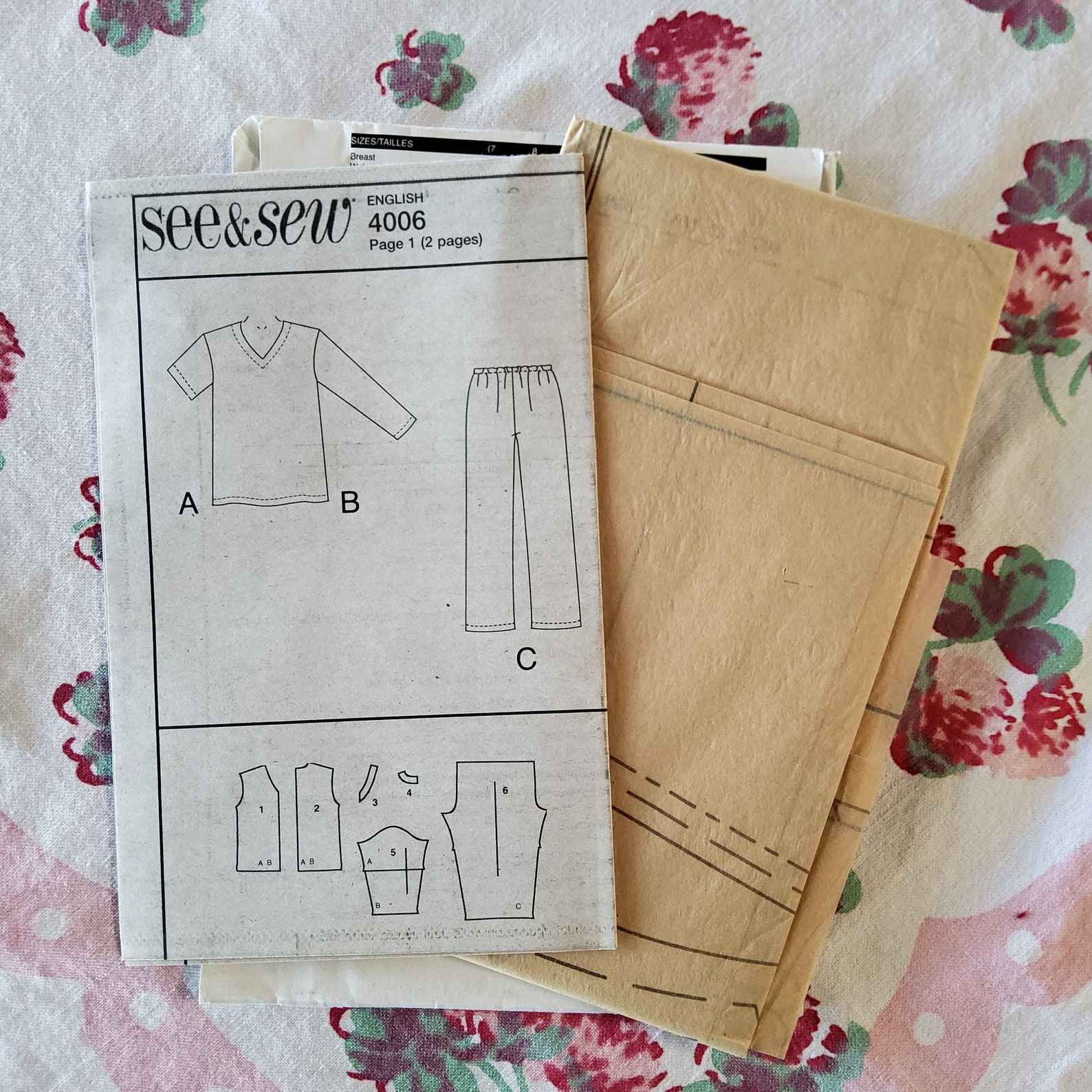 Butterick See & Sew 4006 Complete Uncut Factory Folds Early - Etsy