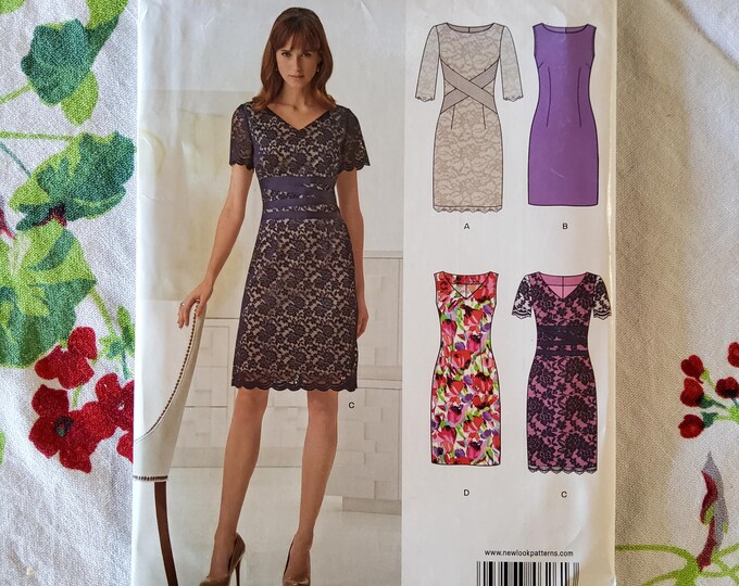 New Look 6261 Complete Uncut Factory Folds Sewing Pattern Cocktail ...