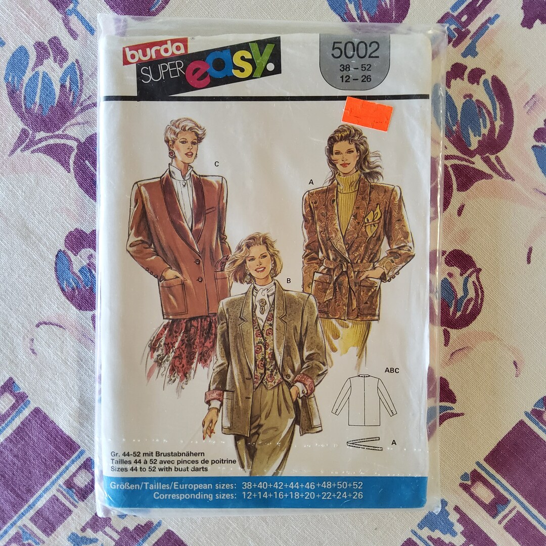 Burda Super Easy 5002 Complete Uncut Unopened Factory Folds - Etsy