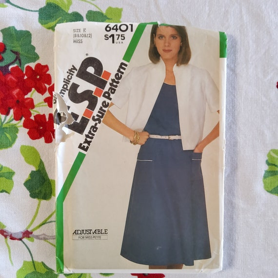 Simplicity 6401 Complete Uncut Factory Folds Vintage 80s - Etsy