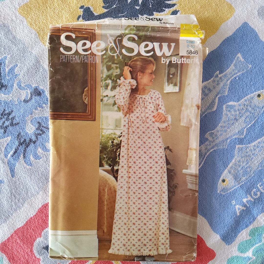 Butterick 5846 Complete Uncut Factory Folds Vintage 80s Sewing - Etsy