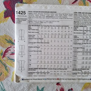 Simplicity 1425 Complete Uncut Factory Folds Sewing Pattern Retro Style ...