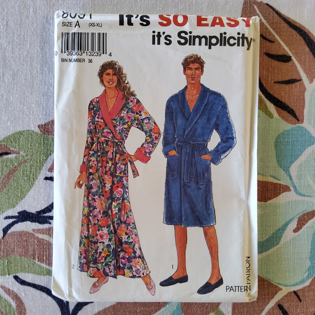 Simplicity 8091 Complete Uncut Factory Folds Vintage 90s Sewing Pattern ...