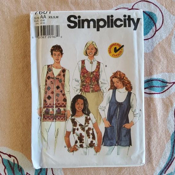 Simplicity 7601 Complete Uncut Factory Folds Vintage 90s - Etsy Australia