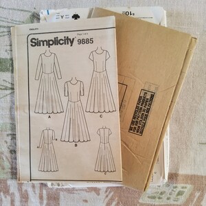 Simplicity 9885 Complete Uncut Factory Folds Vintage 90s Sewing Pattern ...