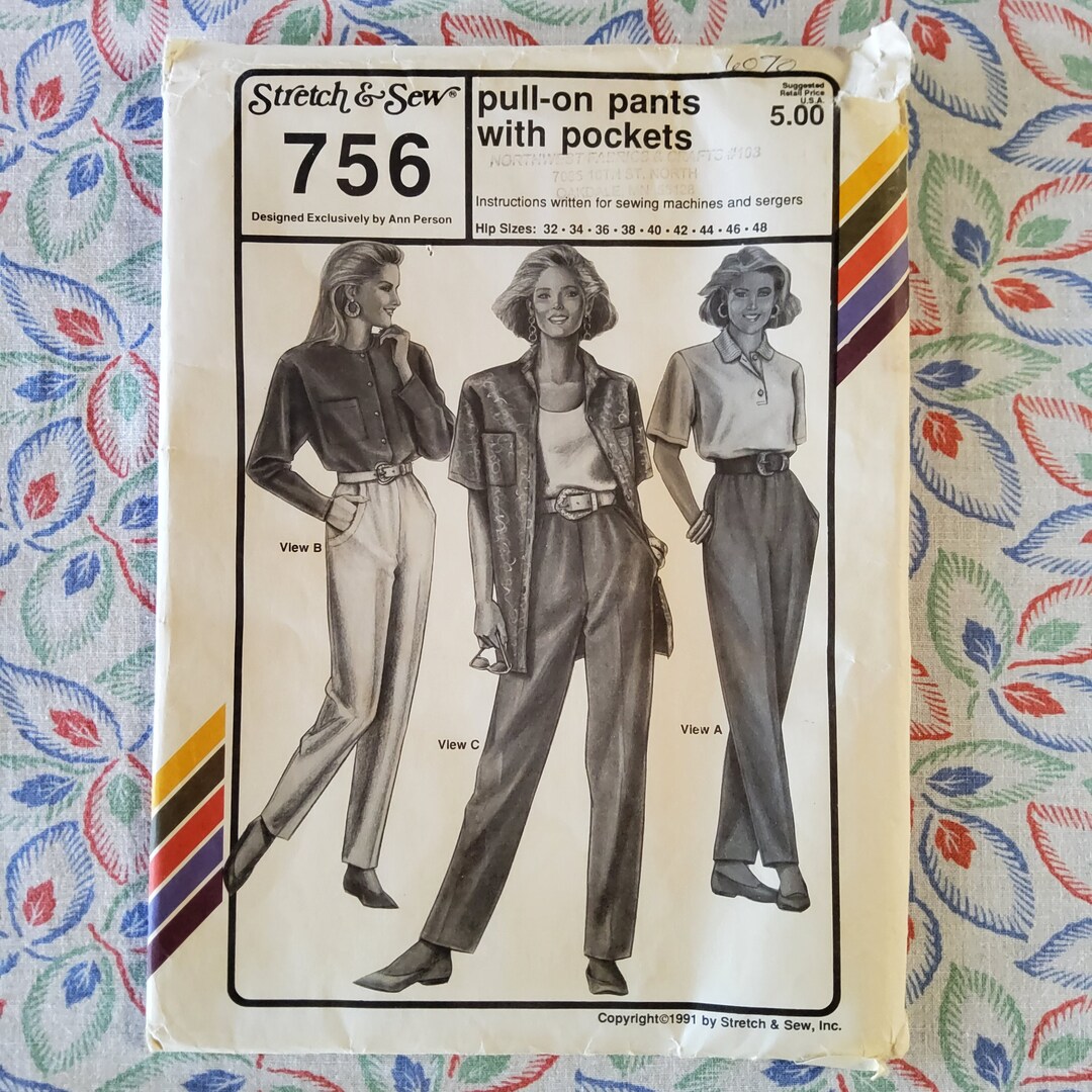 Stretch & Sew 756 Complete Uncut Factory Folds Vintage 90s Sewing ...
