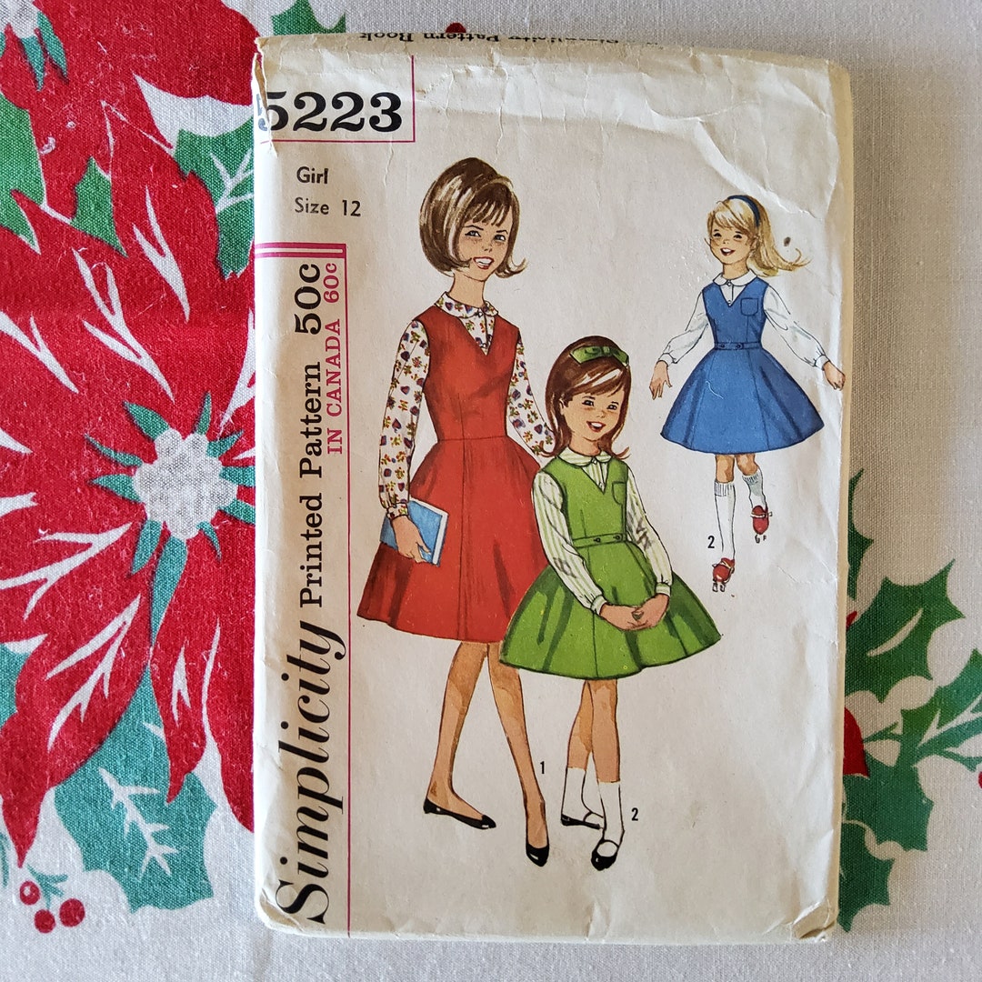 Simplicity 5223 Complete Uncut Factory Folds Vintage 60s Sewing Pattern ...