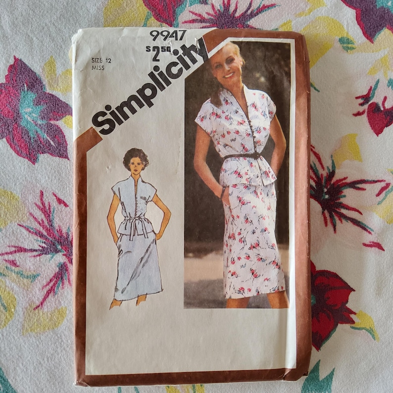 Simplicity 9947 Complete Uncut Factory Folds Vintage 1981 80s Sewing ...