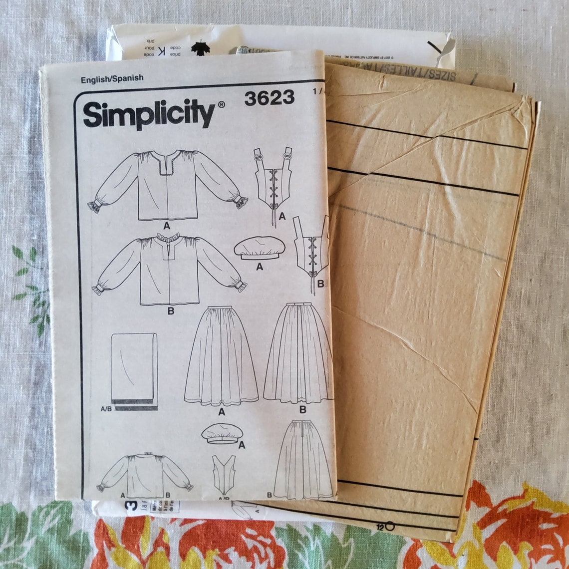 Simplicity 3623 Complete Uncut Factory Folds Sewing Pattern Scottish ...