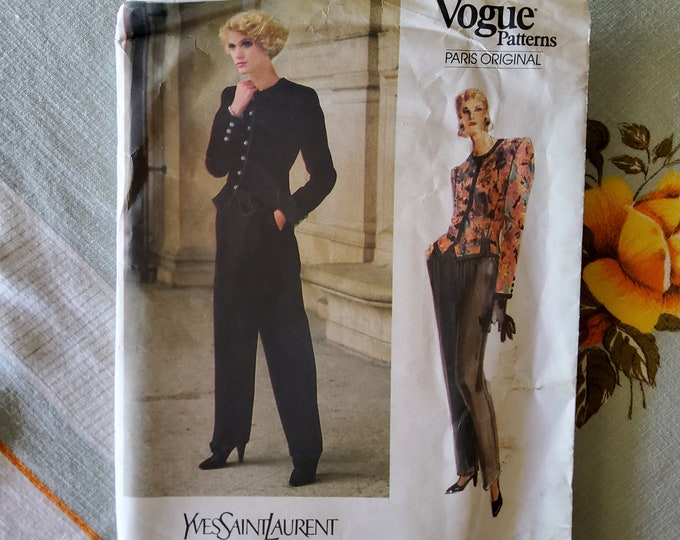 Vogue 1802 Complete Uncut Factory Folds Vintage 80s Sewing Pattern ...