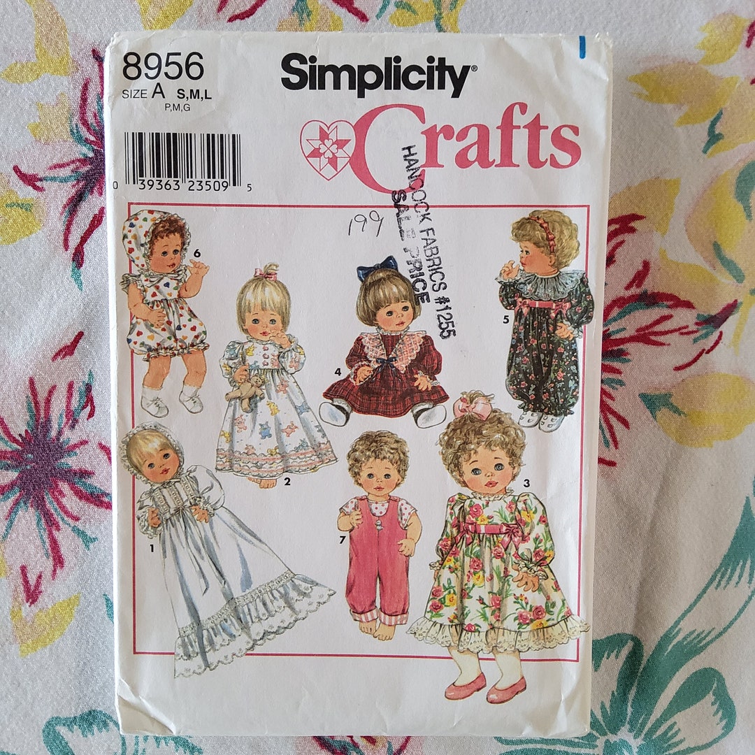 Simplicity 8956 Complete Uncut Factory Folds Vintage 90s Sewing Pattern ...