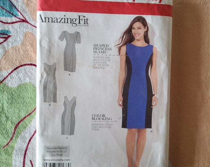 Simplicity 1586 Complete Uncut Factory Folds Sewing Pattern Amazingfit ...