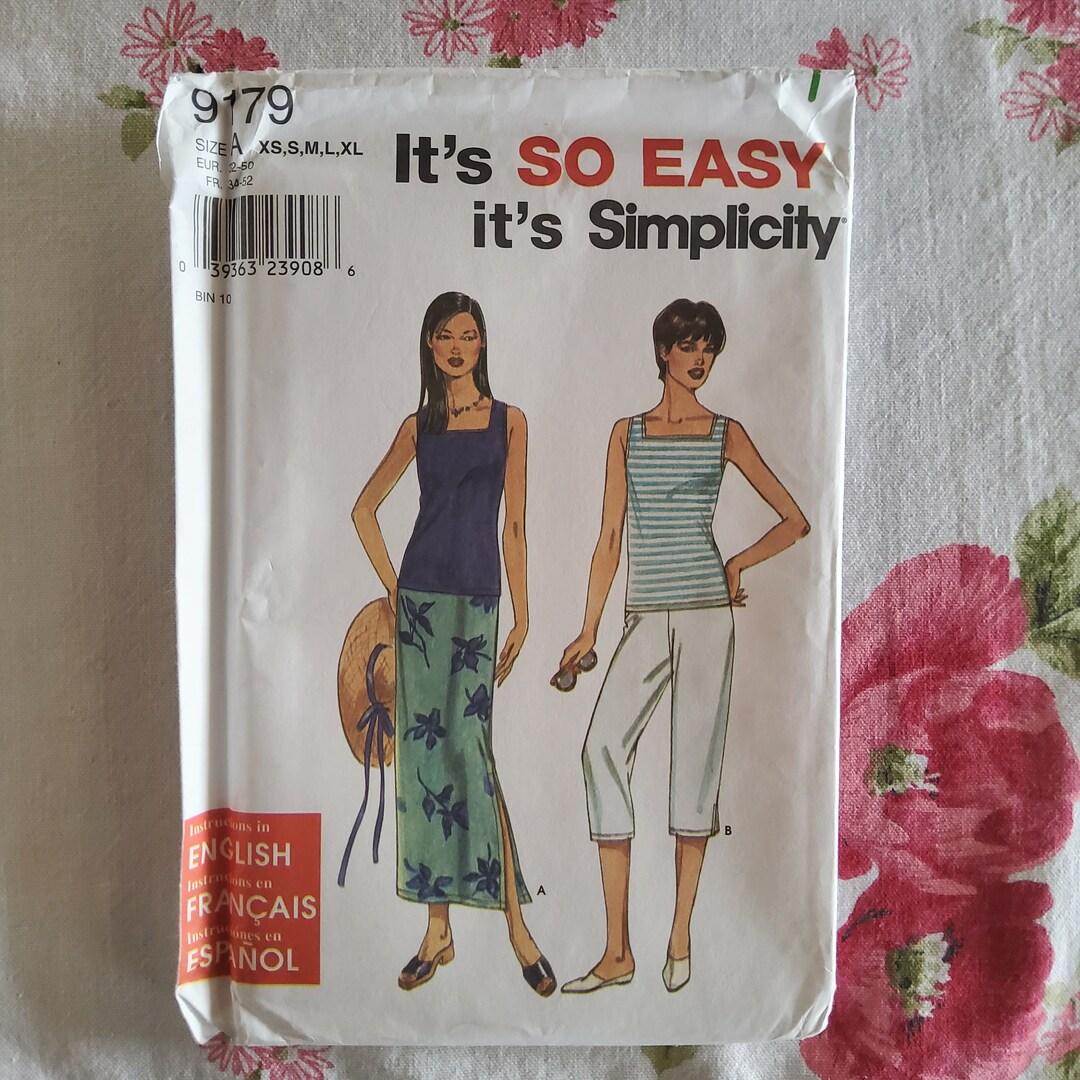Simplicity 9179 Complete Uncut Factory Folds Vintage 2000 Summery ...