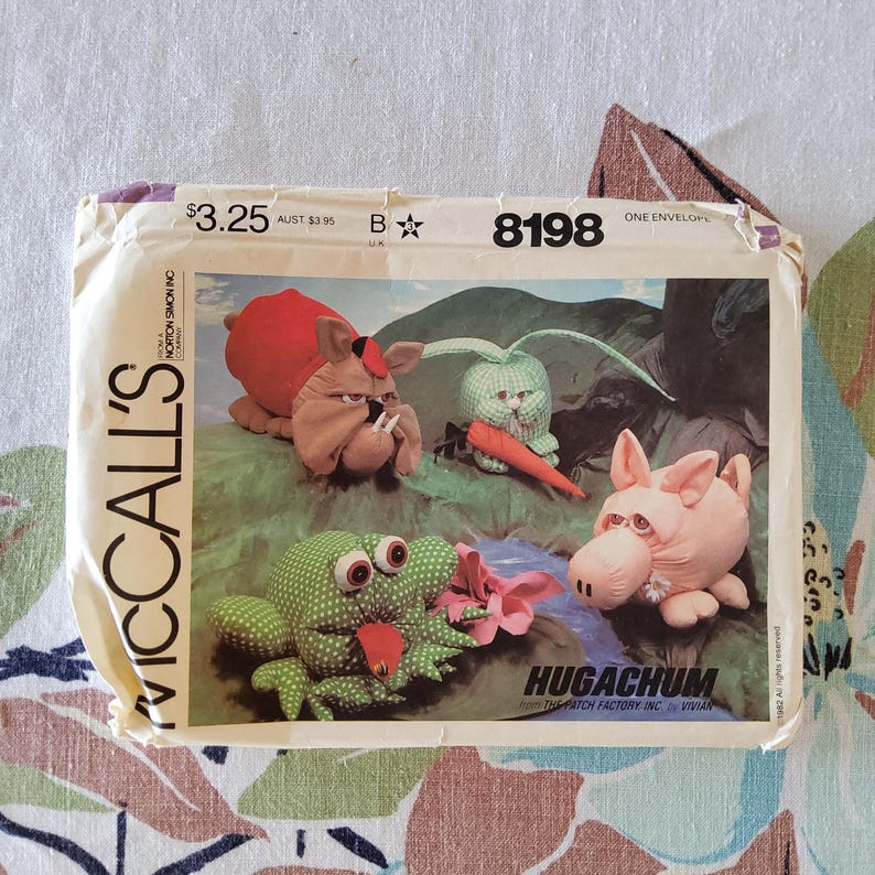 Mccalls 8198 Complete Uncut Factory Folds Vintage 1982 80s Sewing ...