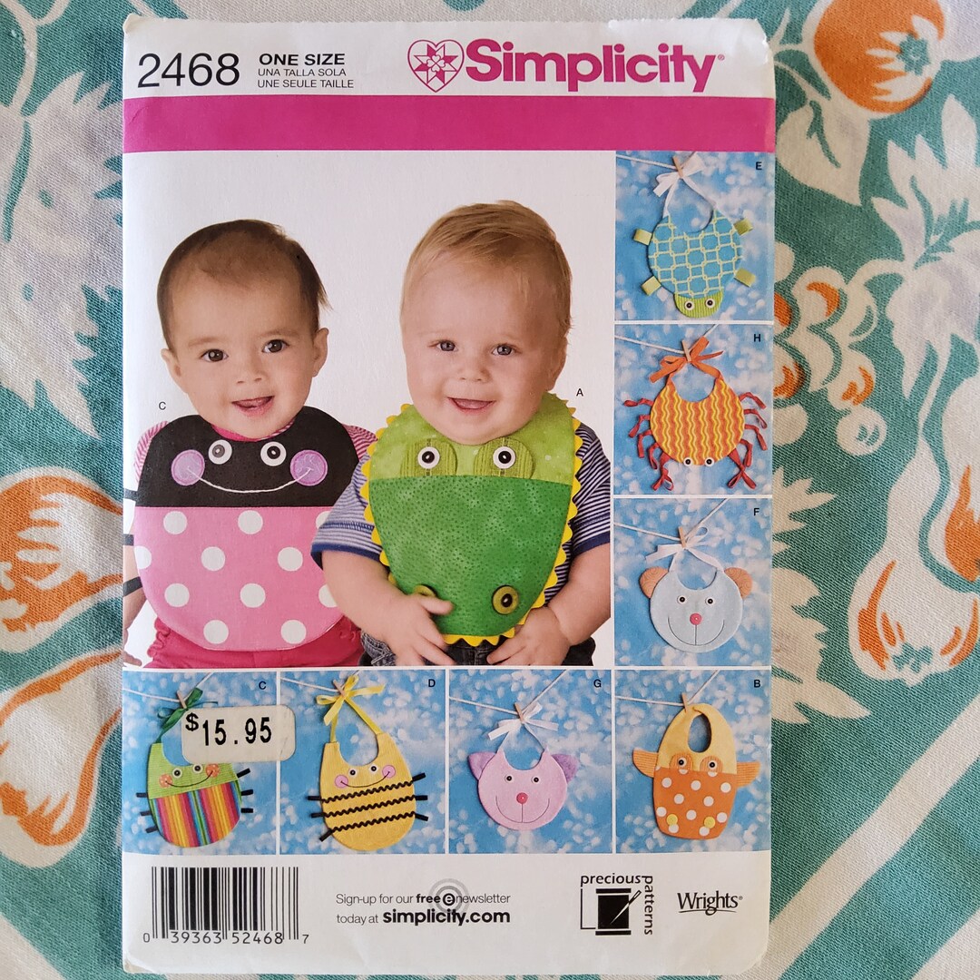 Simplicity 2468 Complete Uncut Factory Folds Sewing Pattern Themed Baby ...