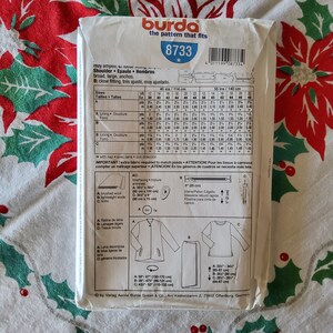 Burda 8733 Complete Uncut Factory Folds Sewing Pattern Plus Size ...