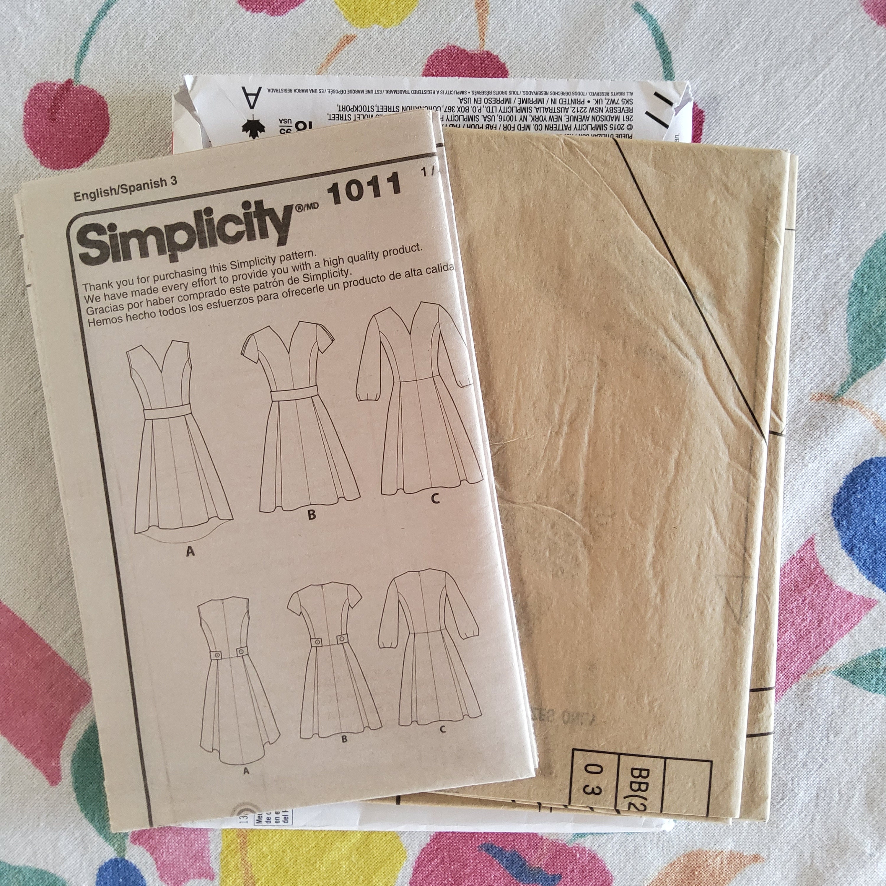 Simplicity 1011 Complete Uncut Factory Folds Sewing Pattern - Etsy UK