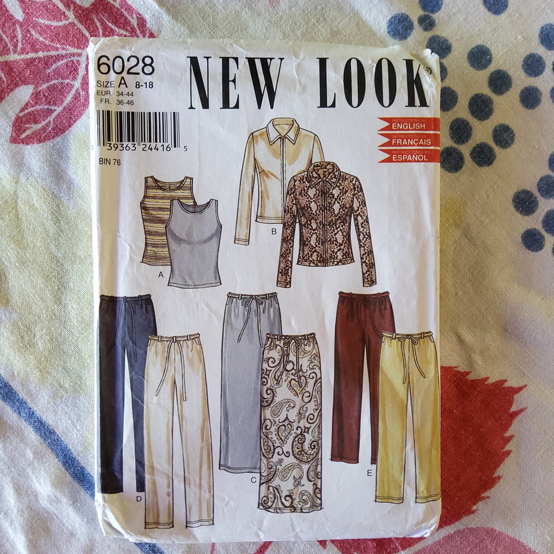 New Look 6028 Complete Uncut Factory Folds Vintage 90s Sewing Pattern ...