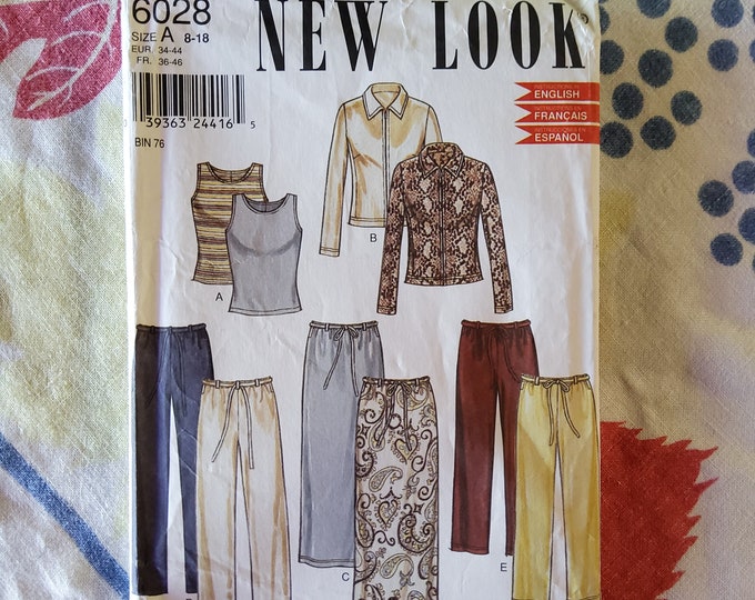 New Look 6028 Complete Uncut Factory Folds Vintage 90s Sewing Pattern ...