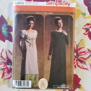 Simplicity 4055 Complete Uncut Factory Folds Sewing Pattern Empire ...