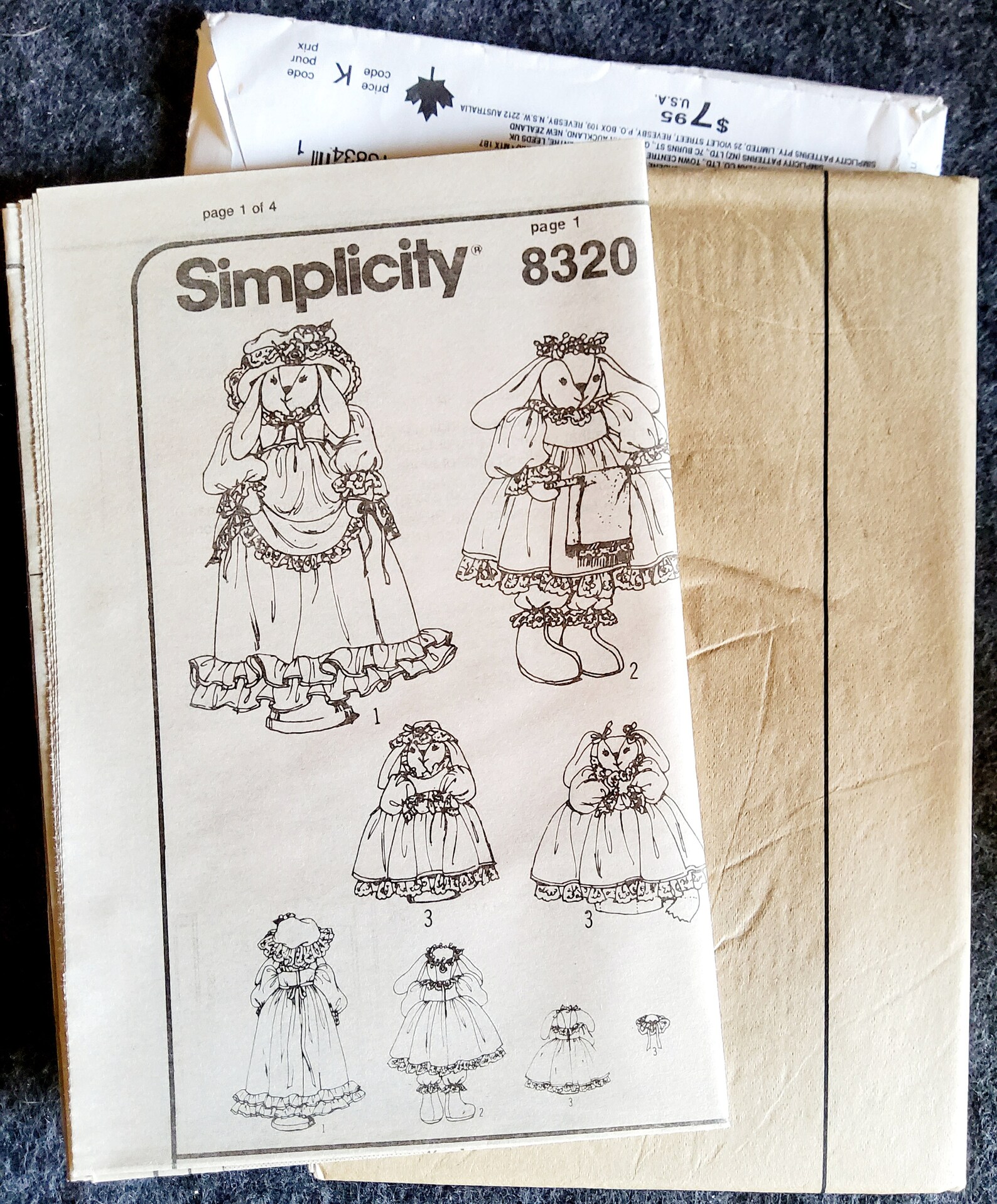 Simplicity Crafts 8320 Complete Uncut Factory Folds Vintage | Etsy