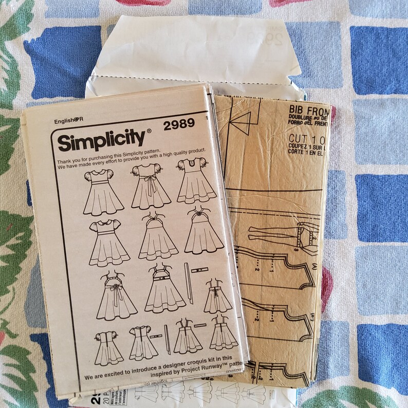 Simplicity 2989 Complete Uncut Factory Folds Sewing Pattern - Etsy
