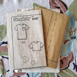 Simplicity 9107 Complete Uncut Factory Folds Vintage 80s Sewing Pattern ...
